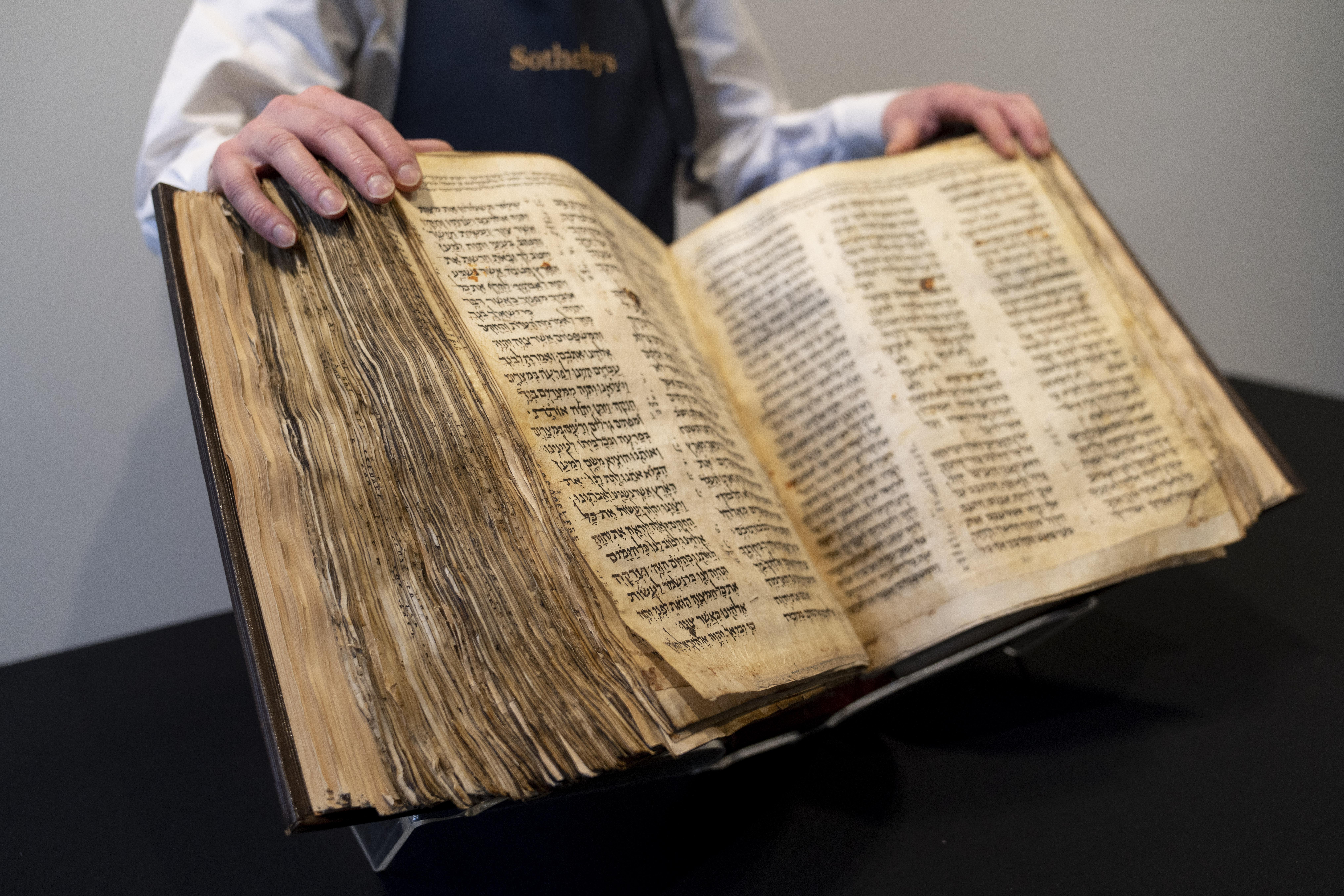 World's oldest near-complete Hebrew Bible sells for $38.1m