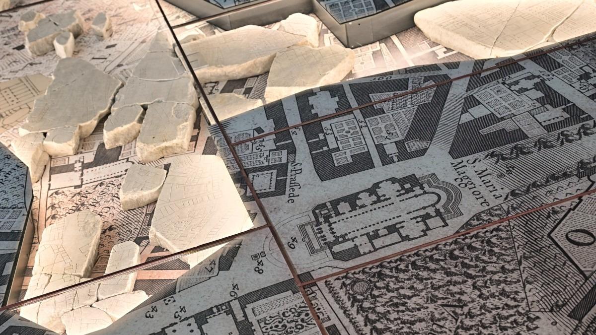 Monumental ancient map re-emerges in new Rome museum
