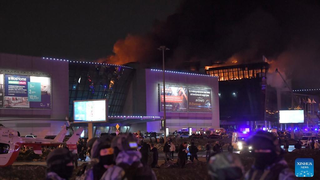 Xi extends condolences to Putin over deadly Moscow shooting