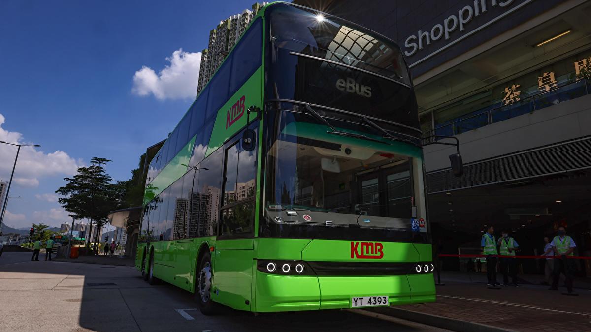 KMB's first double-decker electric buses to hit the road