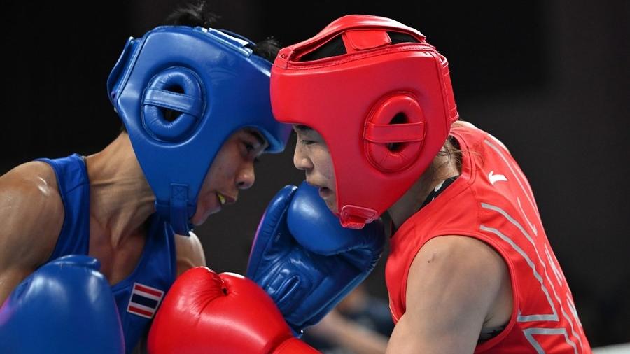 China's Wu punches down first boxing gold at Hangzhou Asiad