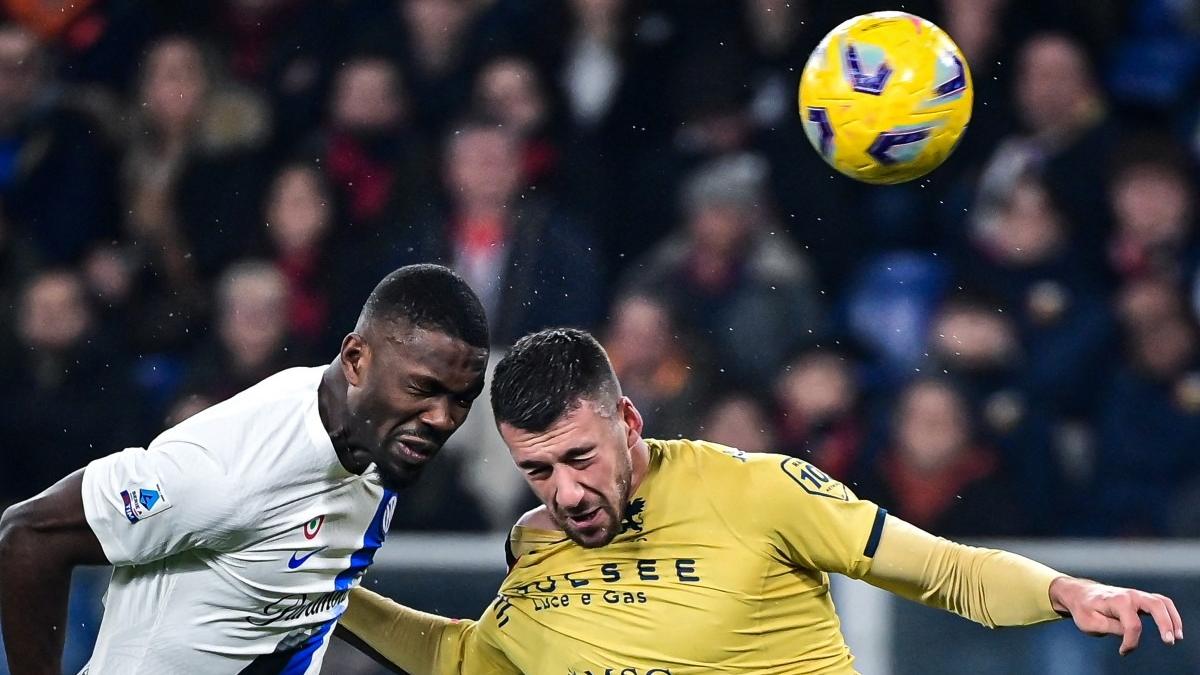 Leaders Inter held to hard-fought 1-1 draw at Genoa