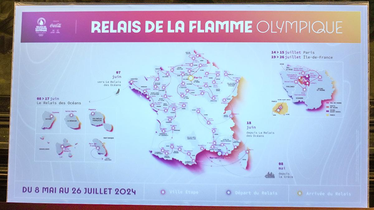 Paris 2024 torch relay route unveiled
