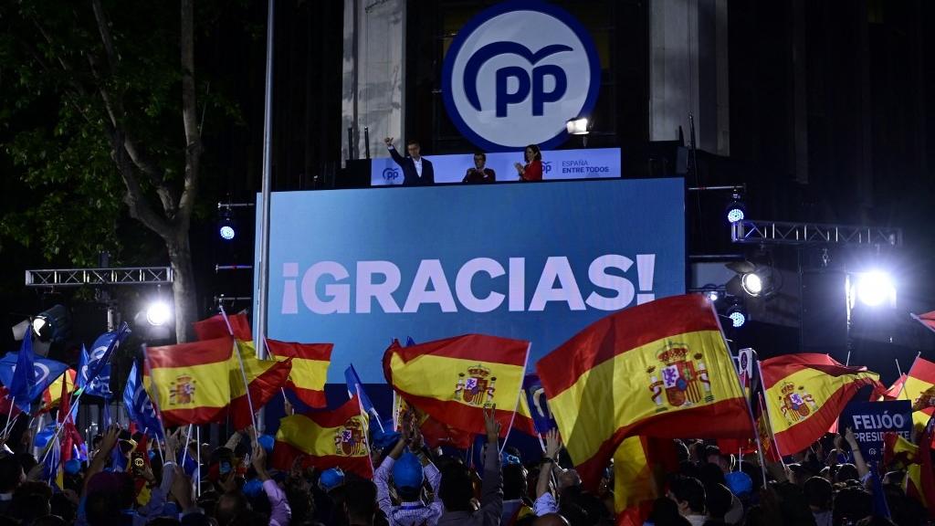 Spain's conservative PP elbows Socialists out in regional polls