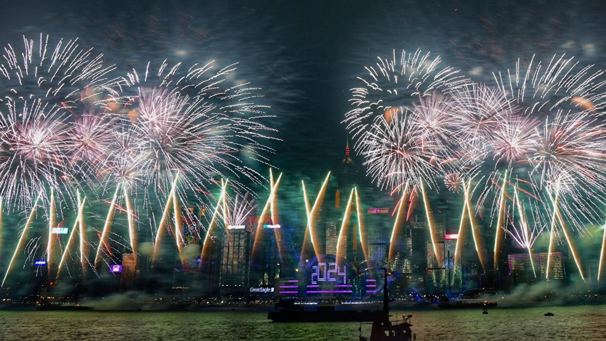 Resumed CNY fireworks show in HK to offer 23-minute spectacle