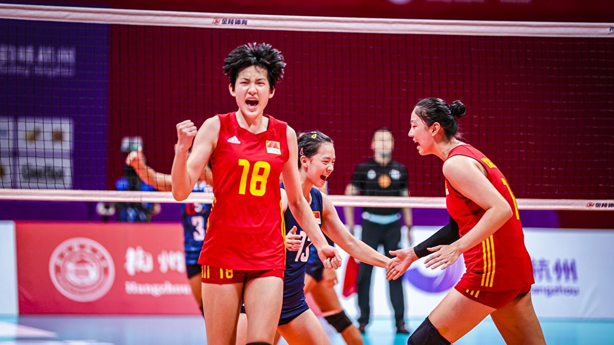 Asian Girl's U16 Volleyball: China beat Thailand for 4th straight win