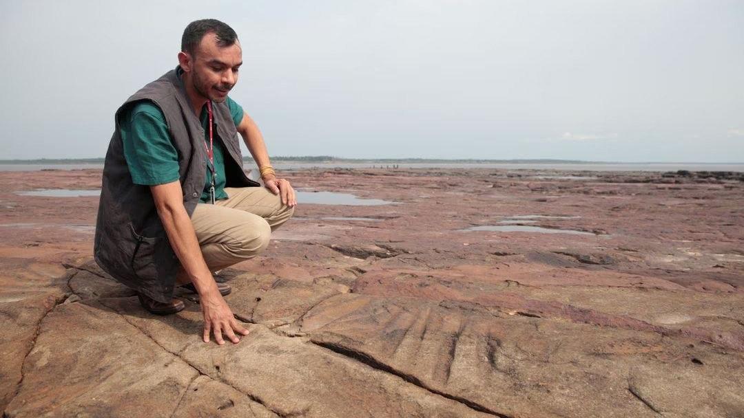 Ancient Amazon River rock carvings exposed by drought