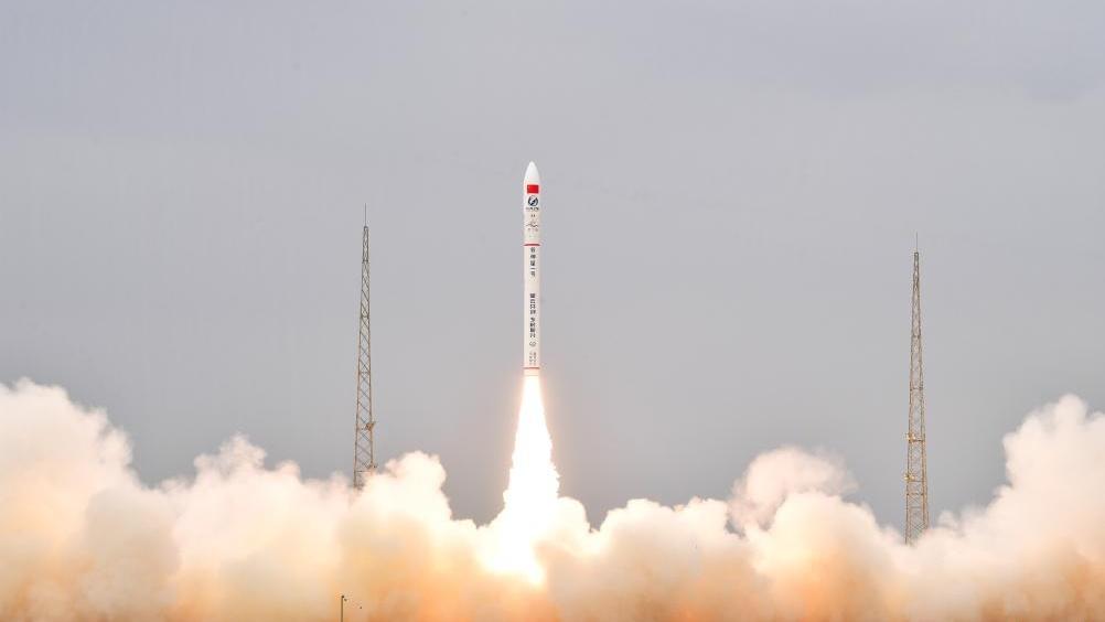 China's commercial rocket launches 4 satellites from sea