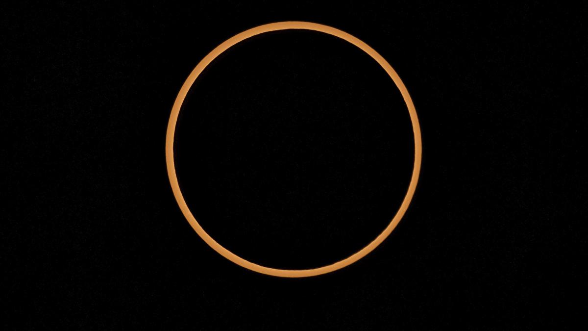 'Ring of Fire' solar eclipse transfixes stargazers