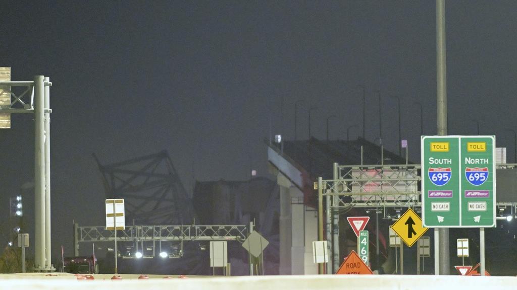 Baltimore bridge collision sends vehicles tumbling into water