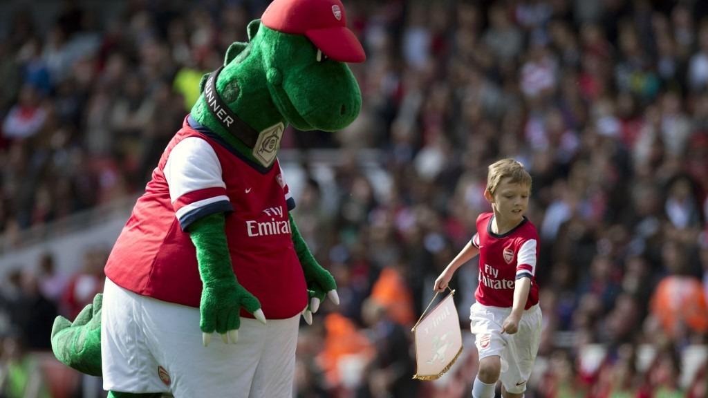 Arsenal's mascot Gunnersaurus returns from brink of extinction