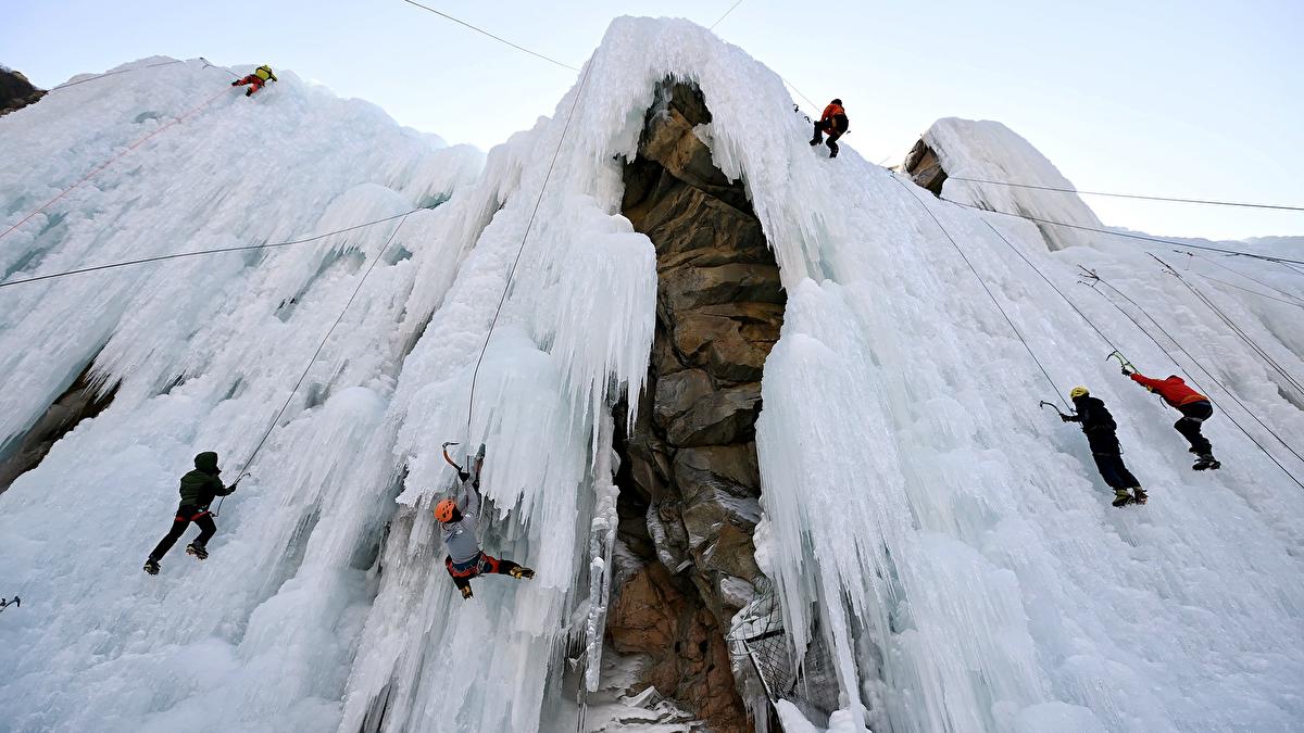 Ice climbing getting popular