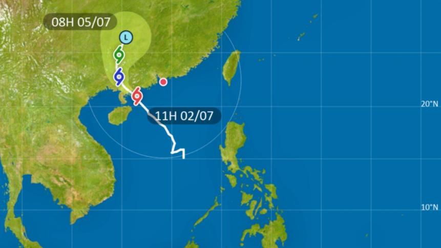 HKO says to lower typhoon signal to No 3 before 5 pm