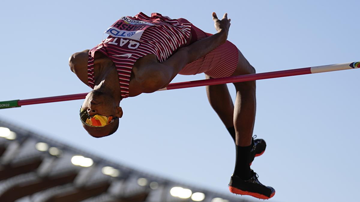Barshim wins third high jump gold at world championships