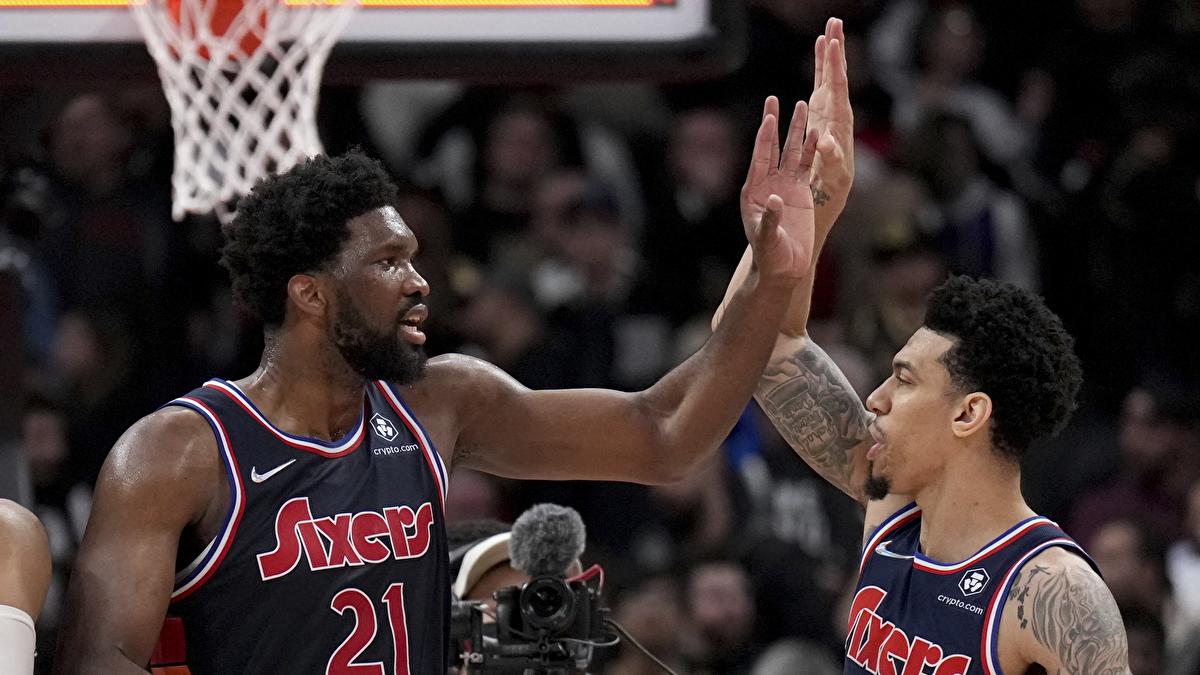 Embiid 'coming for the sweep' after OT heroics stun Raptors