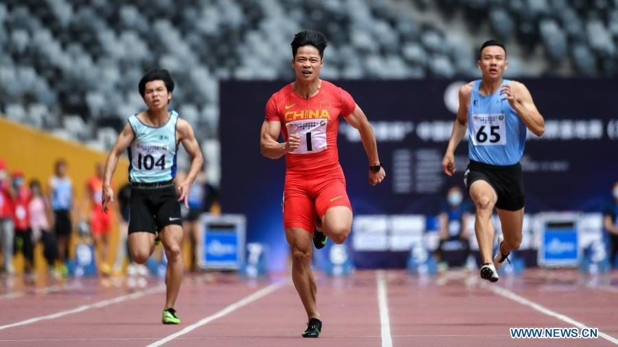 Chinese sprinter Su sets fastest time in men's 100m this season