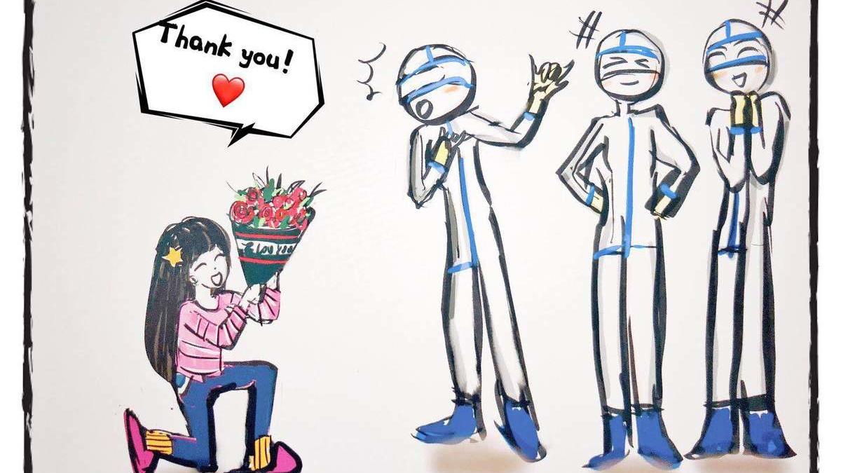 Patient records her recovery in cartoons