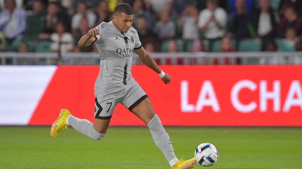 Mbappe double helps PSG stay top in Ligue 1