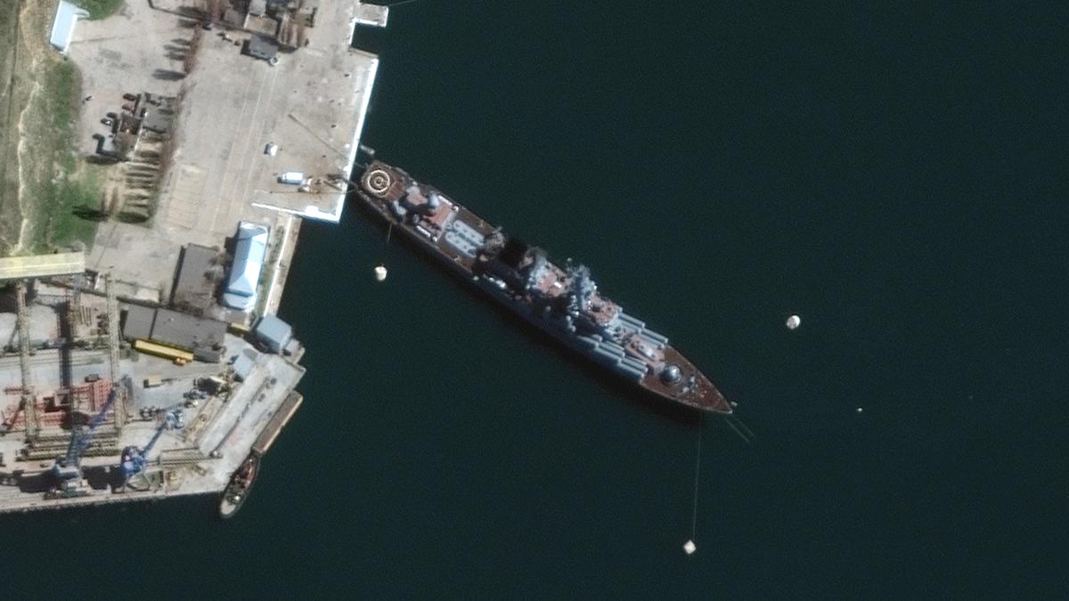 Russian cruiser Moskva remains buoyant after blast