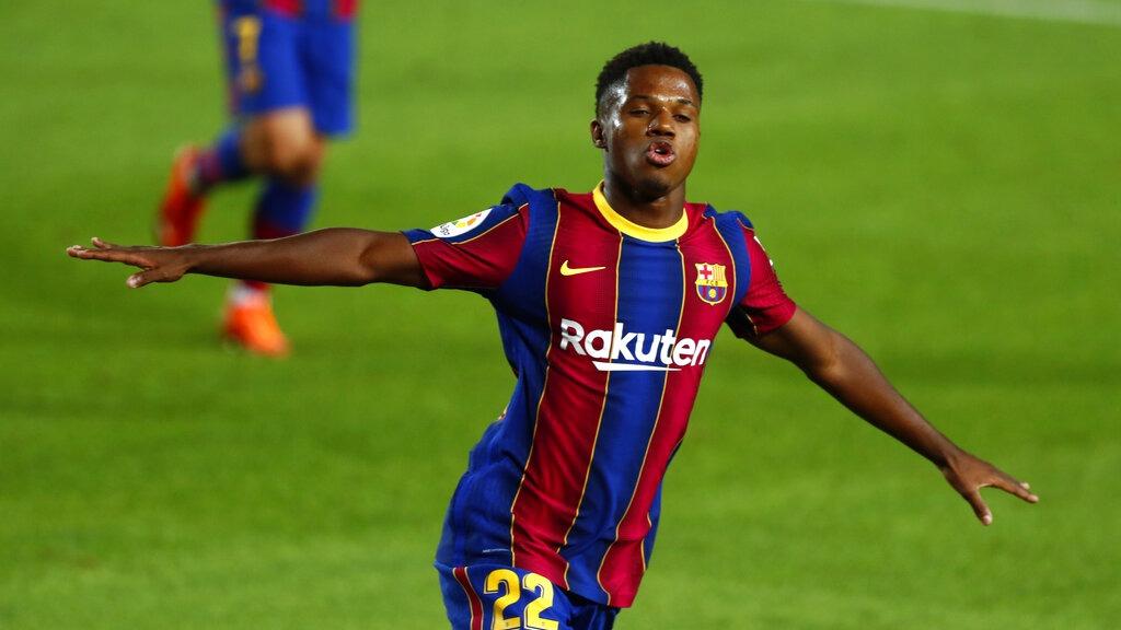 Fati leads Barca to winning start, Suarez nets two in Atletico debut