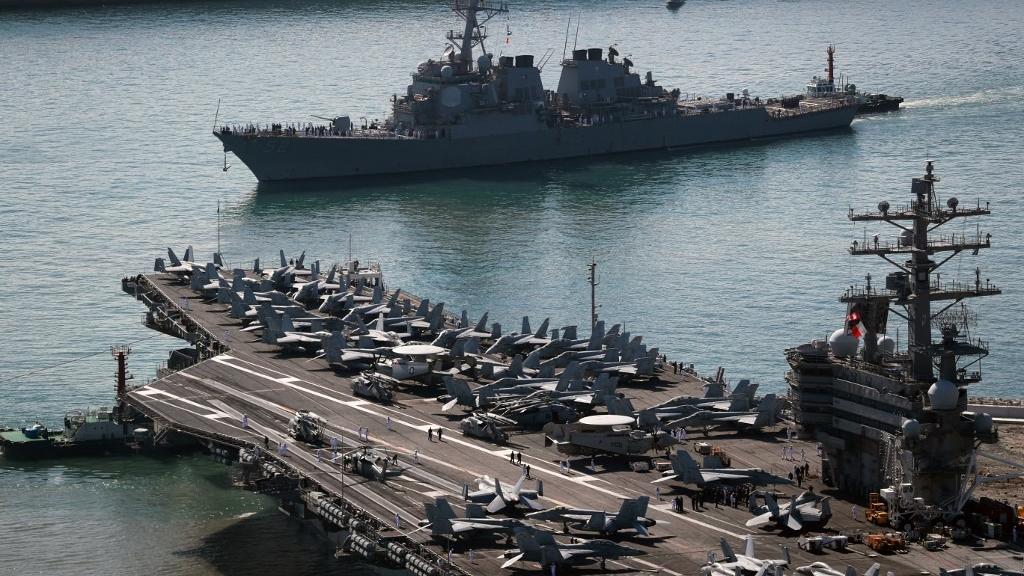 US aircraft carrier arrives in ROK