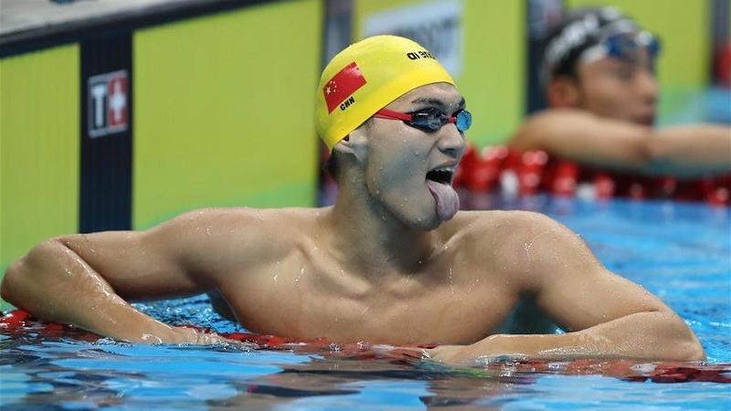 World swimming champion Xu Jiayu prepared for a tough battle